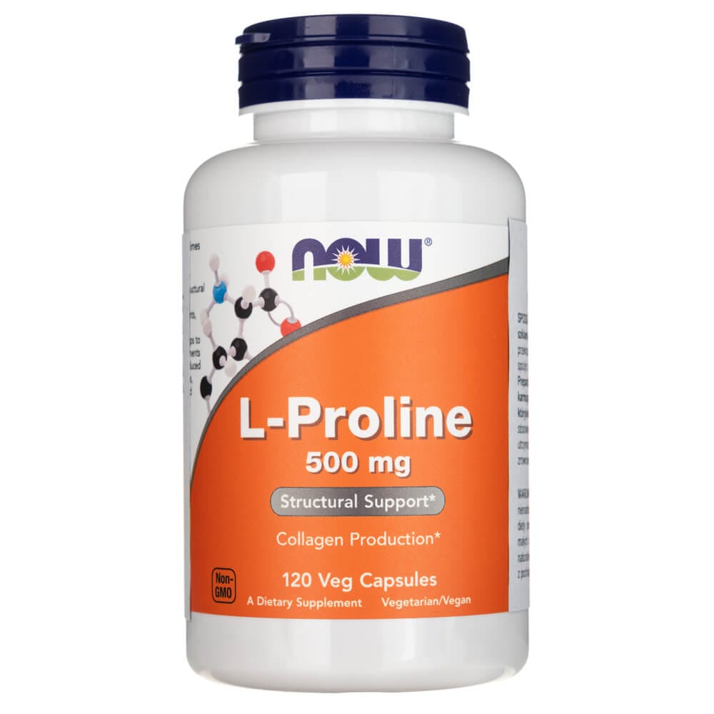 Now Foods L-Proline 500 mg 120 Veg Capsules – Medpak