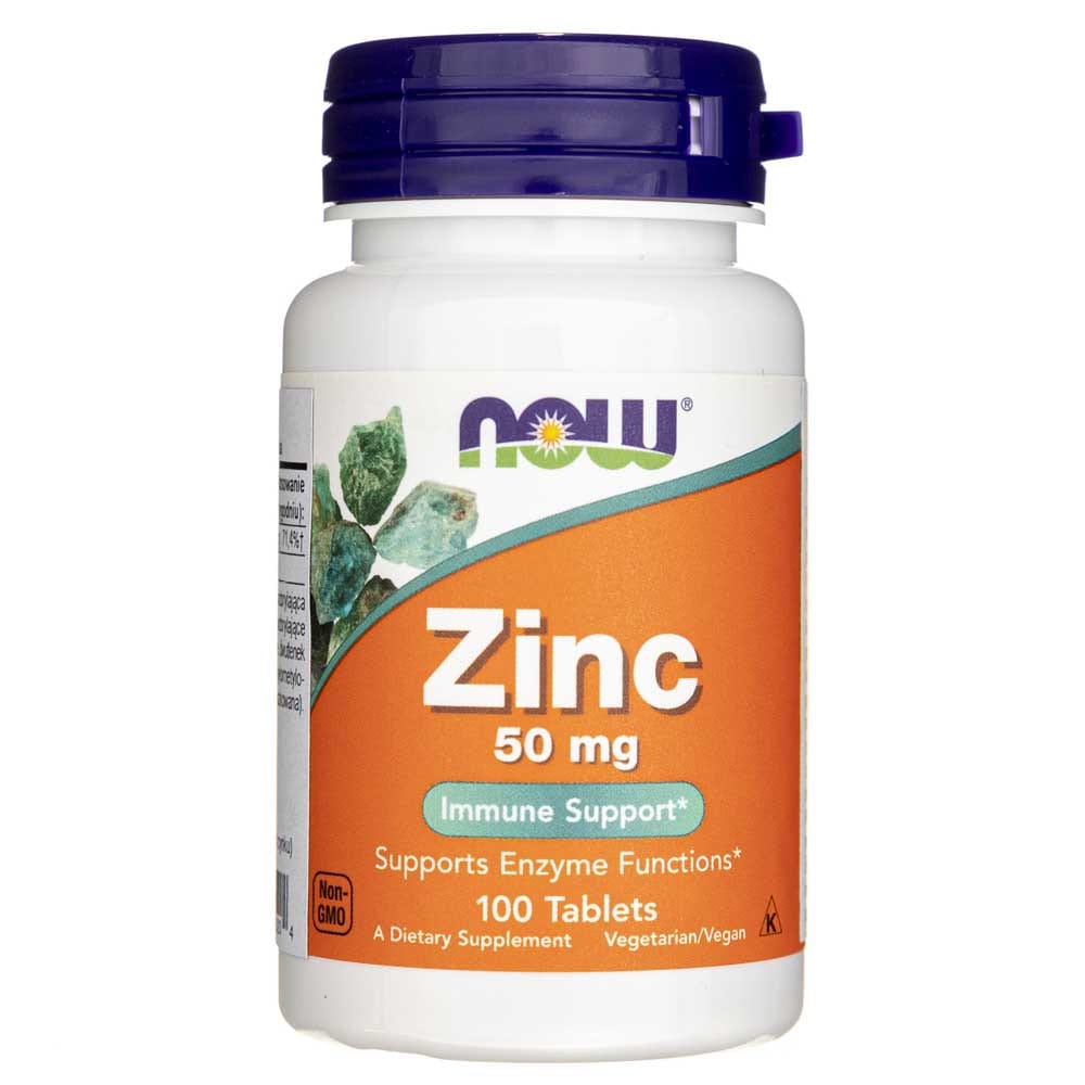 Now Foods Zink 50 mg 100 tabletten | Medpak Shop