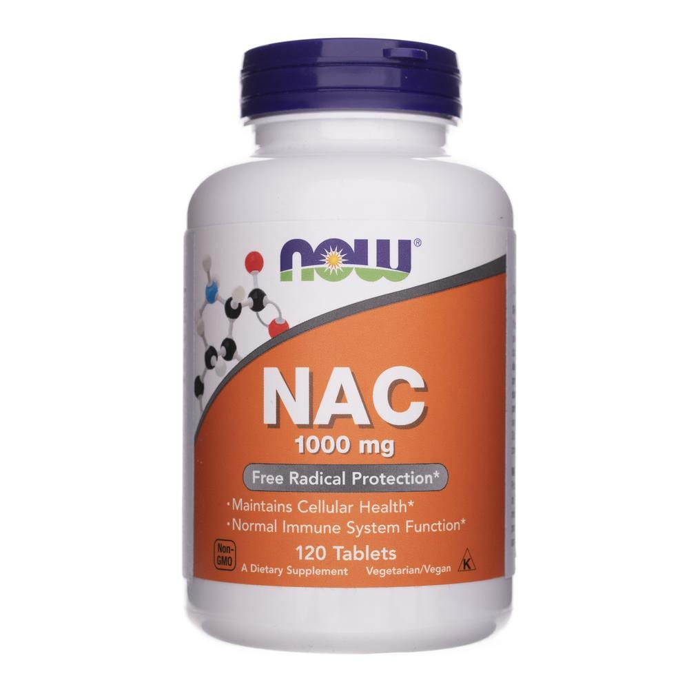 Now Foods NAC N-Acetyl Cysteïne 1000 mg 120 tabletten – Medpak